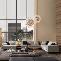 China Italian Modern Sectional Sofa Set Minimalist Living Room L U Shaped Premium Big Villa Couch for Home Luxury for sale