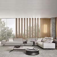 China Italian Modern Sectional Sofa Set Minimalist Living Room L U Shaped Premium Big Villa Couch for Home Luxury for sale