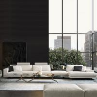 China Italian Modern Sectional Sofa Set Minimalist Living Room L U Shaped Premium Big Villa Couch for Home Luxury for sale