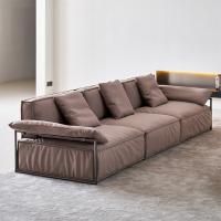 China Modern Nordic-Style 3-Seater Sectional Sofa Soft Fabric Lounge Couch for Home Hotel for Waiting Areas Living Room Furniture for sale
