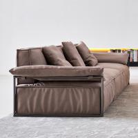China Modern Nordic-Style 3-Seater Sectional Sofa Soft Fabric Lounge Couch for Home Hotel for Waiting Areas Living Room Furniture for sale