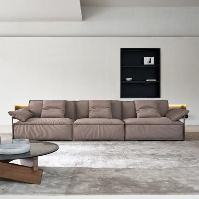 China Modern Nordic-Style 3-Seater Sectional Sofa Soft Fabric Lounge Couch for Home Hotel for Waiting Areas Living Room Furniture for sale
