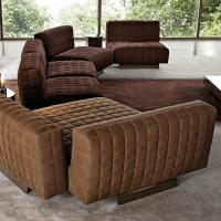 China 2025 Luxurious Italian Synthetic Leather Combination Sofa, Corner Modular Living Room Home Sofa for sale