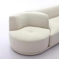 China Modern Luxury Velvet Settee for Living Room Swivel Wall Sofa Reliable Fabric Furniture for sale