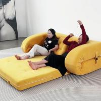 China MOYI Modern Living Room Furniture Compression Sealed Package Sofa Bed Fabric Sofa Bed Couch Compressed Sofa for sale
