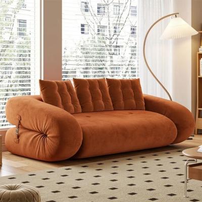 China MOYI Modern Living Room Furniture Compression Sealed Package Sofa Bed Fabric Sofa Bed Couch Compressed Sofa for sale