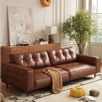 China Light Luxury Mid-Century Modular Sectional Sofa for Small Apartment Modern Minimalist Living Room Sofa Set for sale