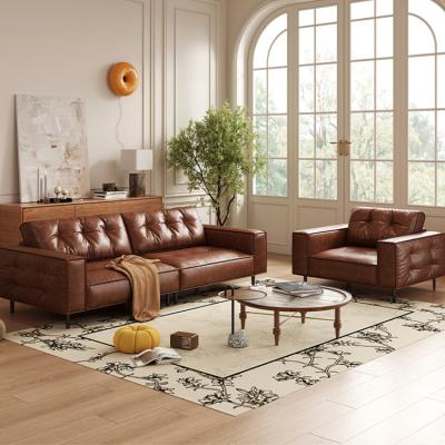China Light Luxury Mid-Century Modular Sectional Sofa for Small Apartment Modern Minimalist Living Room Sofa Set for sale