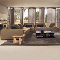 China Comfortable Living Room Modular Sofa Set Velvet Fabric Corner Couch with Simple Design  for House Furnishing for sale
