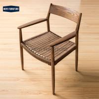China MOYI Ash rattan chair dining mid century antique rattan dining chair for sale