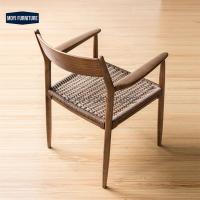 China MOYI Ash rattan chair dining mid century antique rattan dining chair for sale
