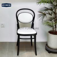 China Manufacturer 2023 New Design Bistro Chairs Metal Frame PE Rattan Back Indoor Restaurant Chair for sale
