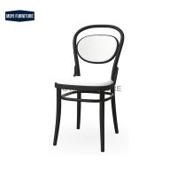China Manufacturer 2023 New Design Bistro Chairs Metal Frame PE Rattan Back Indoor Restaurant Chair for sale