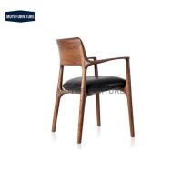 China Nordic Modern Upholstery Chair Solid Wood Dining Chair for Restaurant Hotel for sale