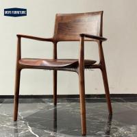 China Nordic Modern Upholstery Chair Solid Wood Dining Chair for Restaurant Hotel for sale