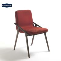 China Modern High-Back Dining Chair for Home ASH Wood Metal Solid Wood Furniture Stable for Hotel Restaurant Living Room Apartment for sale