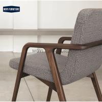 China Modern High-Back Dining Chair for Home ASH Wood Metal Solid Wood Furniture Stable for Hotel Restaurant Living Room Apartment for sale