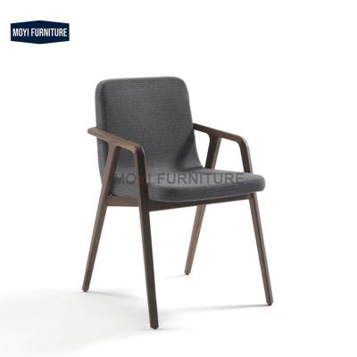 China Modern High-Back Dining Chair for Home ASH Wood Metal Solid Wood Furniture Stable for Hotel Restaurant Living Room Apartment for sale
