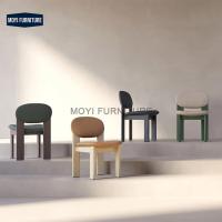 China Modern Design Family Dining Room Furniture Ash Solid Wood Leather Dining Chair for Home Hotel Restaurant Chairs for sale