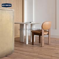China Modern Design Family Dining Room Furniture Ash Solid Wood Leather Dining Chair for Home Hotel Restaurant Chairs for sale