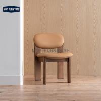 China Modern Design Family Dining Room Furniture Ash Solid Wood Leather Dining Chair for Home Hotel Restaurant Chairs for sale