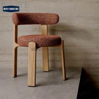 China Solid Wood Dining Chairs Modern and Simple Backrest Makeup Chairs, Solid Wood Walnut Color Hotel Leisure for sale