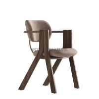 China Traditional French Style Velvet Upholstered Backrest Dining Room Chairs Luxury Solid Wood Restaurant Wedding Chair for Hotel for sale