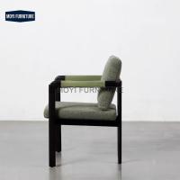 China Modern Nordic Style Solid Wood Dining Chair with Armrests Comfortable Soft Cushion for Hotel Restaurant Outdoor or Indoor Use for sale