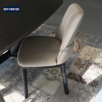 China Modern Hotel Wooden Restaurant Chairs Luxury Solid Wood Upholstered Leather Dining Chair for Banquet Dining Room Furniture for sale