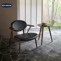 China Nordic Modern Minimalist Solid Wood Dining Chairs Designer Fabric for Home Kitchen Living Room Hotel Multi-Application Furniture for sale