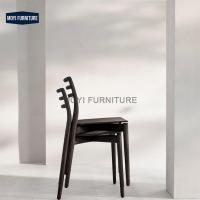 China Classical Creative Home Furniture Microfiber Leather Cushion White Ash Wood Frame Dining Chair for Hotel Lobby for sale