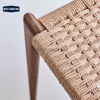 China Morezhome Unique Soft Designer Solid Wood Dining Chair with Rattan Seat for sale
