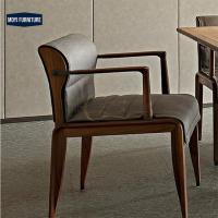 China Luxury Indoor Wooden Furniture Dining Room Chairs Sets Leisure Fabric Dining Side Chair for sale