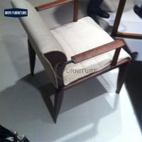China Luxury Indoor Wooden Furniture Dining Room Chairs Sets Leisure Fabric Dining Side Chair for sale