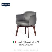 China Modern Minimalist Hotel Restaurant Dining Chairs, Household Solid Wood Chairs, Nordic Leisure Backrest Chairs for sale