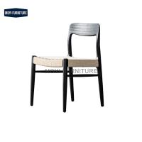 China Solid Oak Dining Chair with Rope Design Modern and Traditional Home Furniture for Kitchen Hotel and School for Home Use for sale