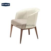 China Nordic Cream Style Solid Wood Dining Chair Light Luxury Home Living Room Leisure Chair for sale
