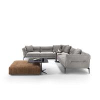 China Italian Style Living Room Furniture Sofa Modern Fabric Corner Sofa for sale