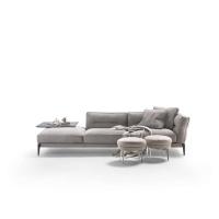 China Italian Style Living Room Furniture Sofa Modern Fabric Corner Sofa for sale