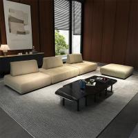 China Modern Minimalist Leather Italian Sofa Luxury Set Black Corner Couch Sofa Living Room Furniture High Quality Design for sale