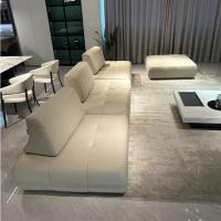 China Modern Minimalist Leather Italian Sofa Luxury Set Black Corner Couch Sofa Living Room Furniture High Quality Design for sale