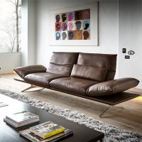 China Modern Italy Synthetic Leather Sofa L Shape Villa Adjustable Armrest Lounge Sofas for sale