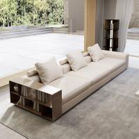 China Luxury Italian Style Living Room Furniture Sofa Home Furniture Sofa Large Set Wood Arm Fabric Sofa Sectionals for sale