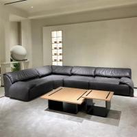 China l Shape 7 Seater Sofa Set with Corner Seat Luxury Leather Sectional Sofa Modern Living Room Sofa Set for sale
