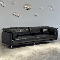 China Modern Luxury European Chesterfield Sectional Sofa Set Leather Wood Frame Foam Corner for All Living Room Hotels for sale