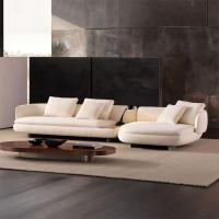 China Italian Minimalist Luxury Villa Living Room Sofa Set Hotel Lobby with Teddy Velvet Fabric Sectional Modular Couch for sale