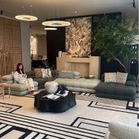 China Hotel Large Size Combination Luxury Sofa Set Living Room Furniture Mountain Step Sofa Leather Sofa Set for sale