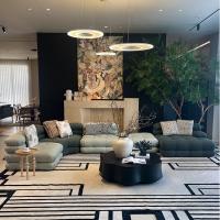 China Hotel Large Size Combination Luxury Sofa Set Living Room Furniture Mountain Step Sofa Leather Sofa Set for sale