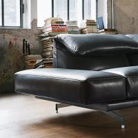 China Italian Minimalist Large Apartment Living Room Luxury Sofa Genuine Light Luxury Cowhide Leather Curved Special-shaped Corner for sale