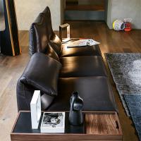 China Italian Minimalist Large Apartment Living Room Luxury Sofa Genuine Light Luxury Cowhide Leather Curved Special-shaped Corner for sale